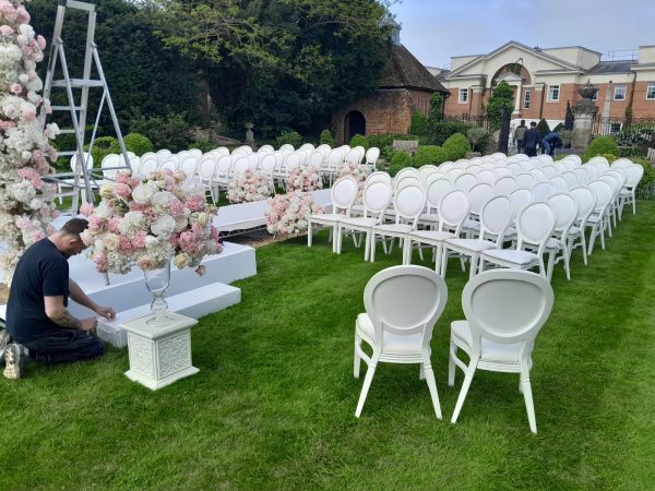 White Louis Chair for Hire - Luxury Wedding Furniture Hire